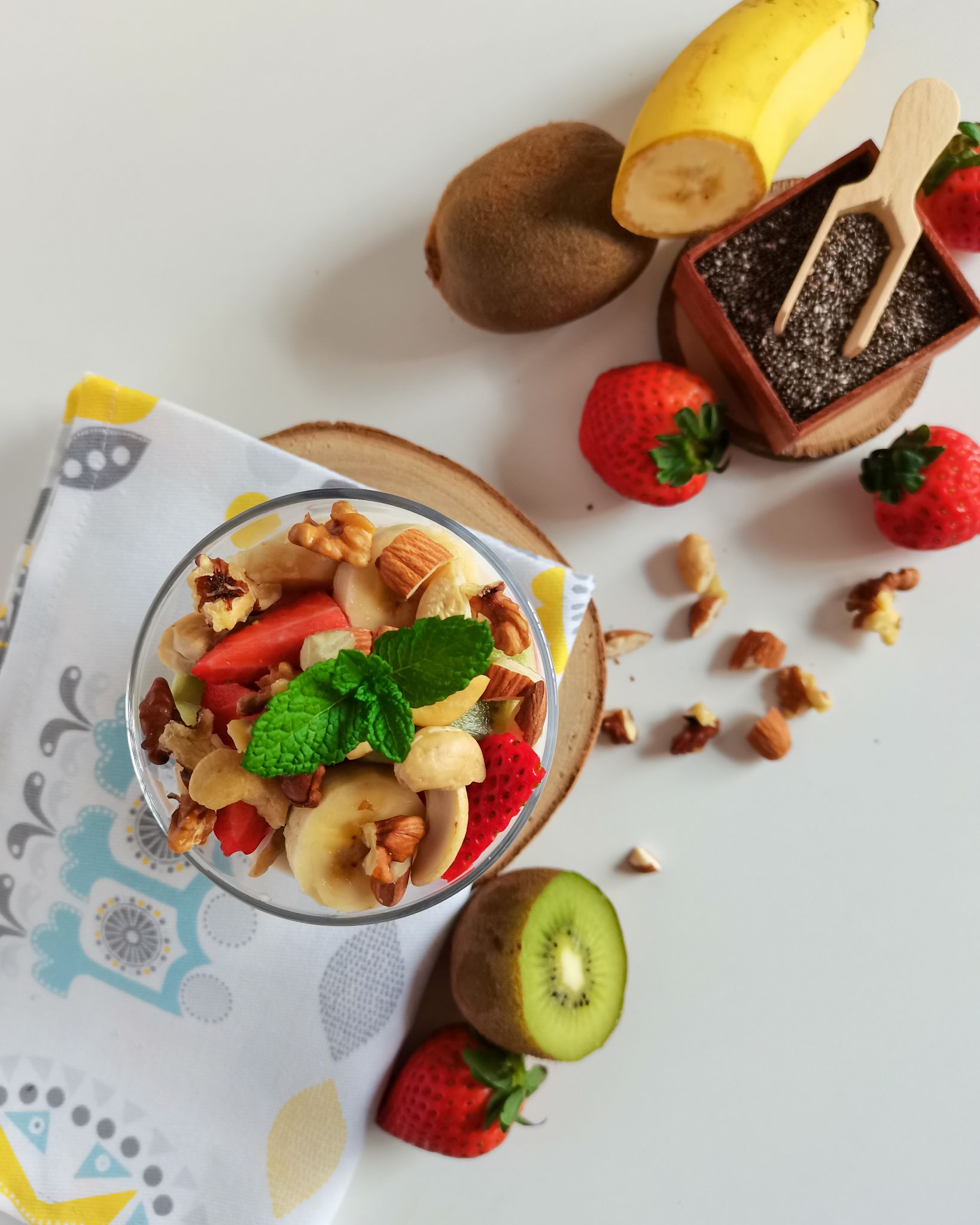 Pudim de chia e frutas - Mercadinho da Horta